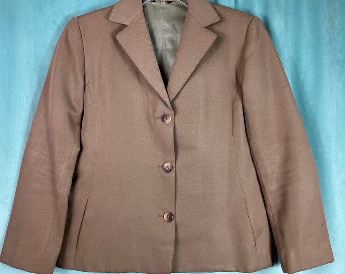 Rare Halston Braniff Airlines Taupe Jacket Stewardess Flight Attendant ...