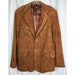 44 Peruvian Connection Men's Suede Jacket Brown Safari 2 Button - Etsy