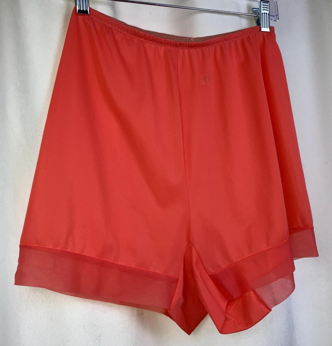 36 Vintage 70s Vanity Fair Panty Shorts Sheer All Nylon Coral Sissy - Etsy