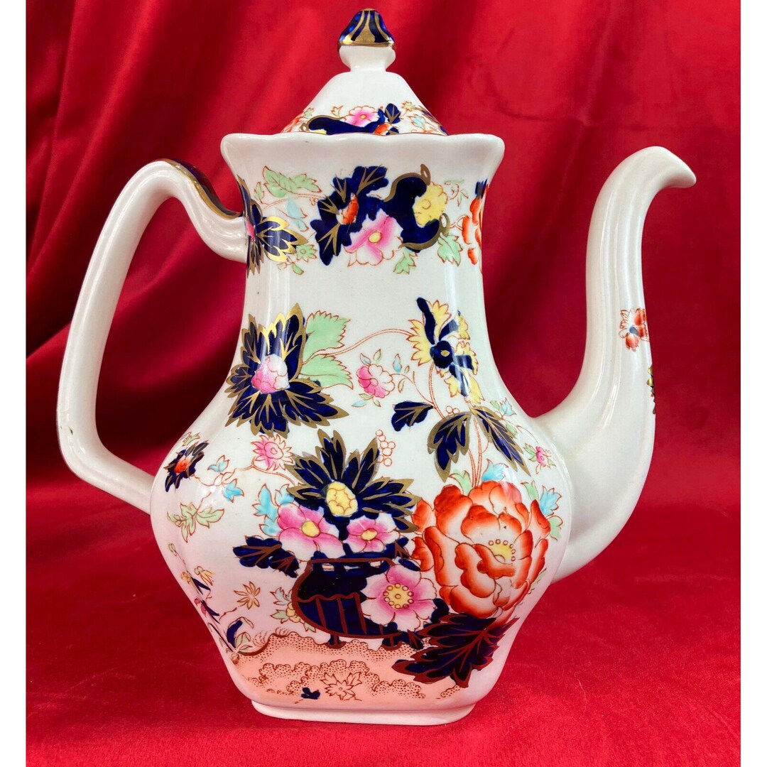 Vintage 1920s 30s Mason's Mandarin Ironstone Coffee Chocolate Pot - Etsy