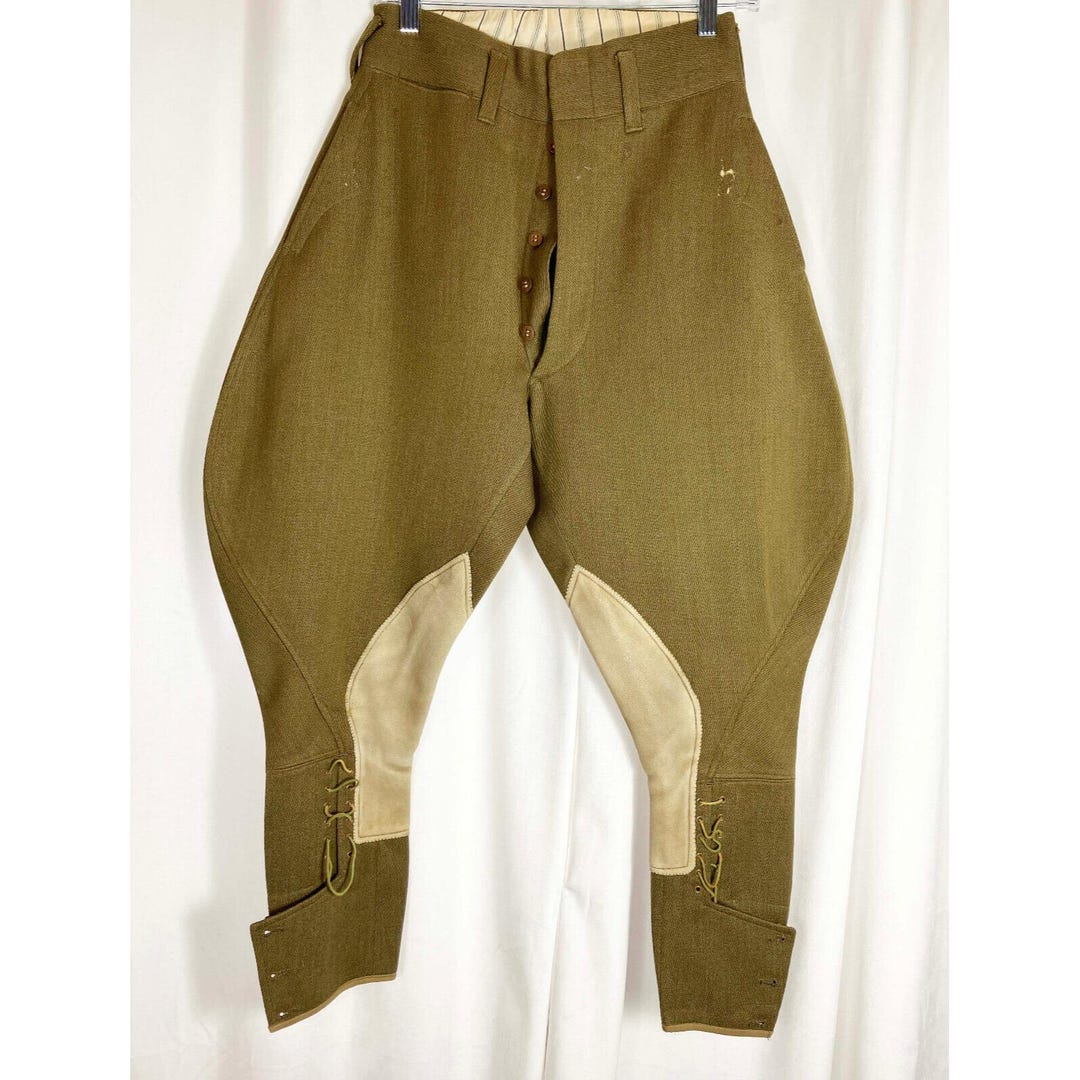 WWI ? Wool Riding Breeches Jhodpur Pants Equestrian 1910 - 20s Button ...