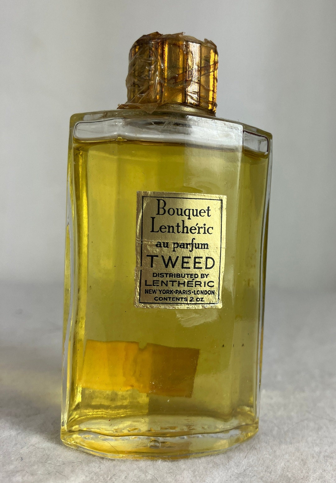 Vintage Boutique Au Parfum Lentheric Tweed Splash 2.0 Oz - Etsy