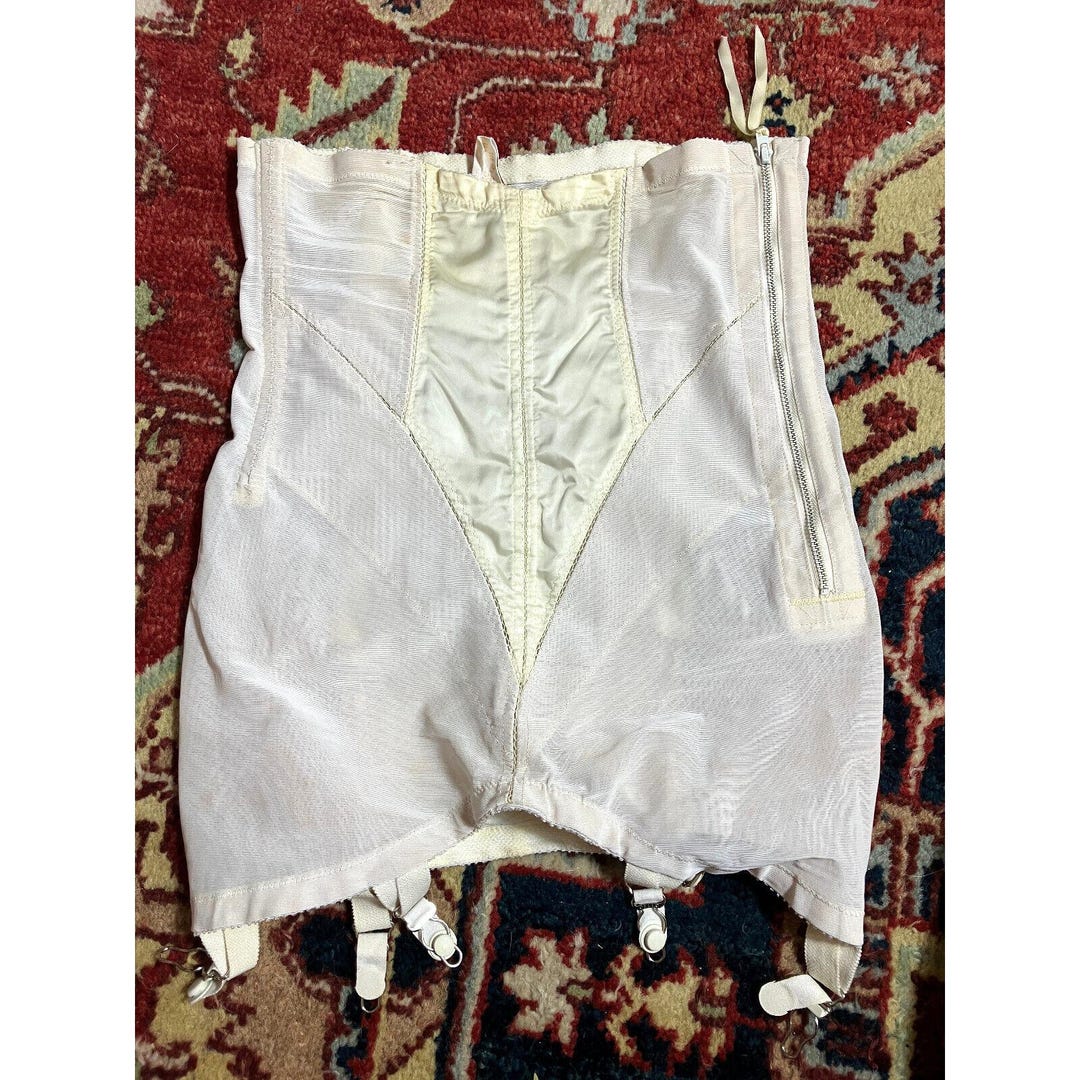 Size 28 Form Fit Rogers Bottom Girdle Attached Garters High Waist ...