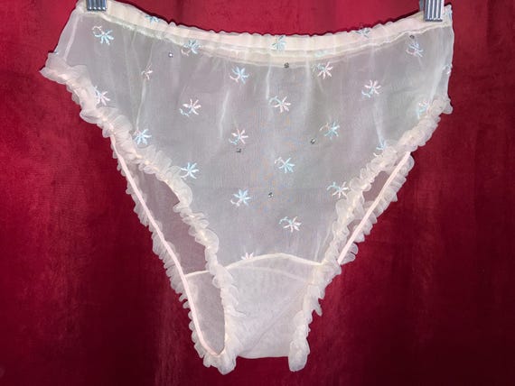 Fits 26 - 36 waist single chiffon jewels sheer bikini… - Gem
