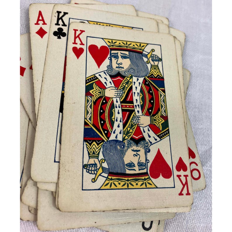 Antique 1928 20s Congress 606 Playing Cards Deck Bridge - Etsy