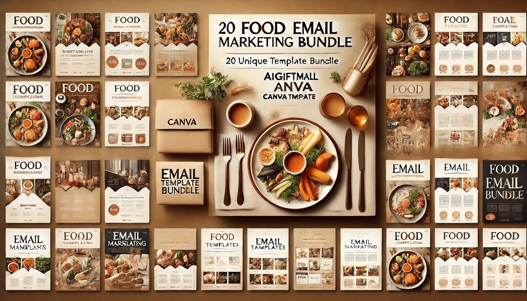 20 Food Email Marketing Canva Templates | Editable & Professional ...