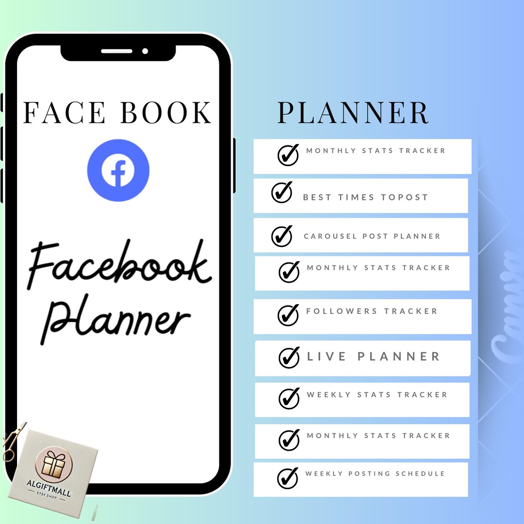 Facebook Content Planner | Social Media Scheduler | Marketing Calendar ...