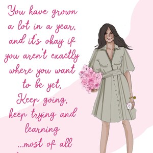 You Have Grown A Lot in A Year - Encouragement Cards and Motivational ...