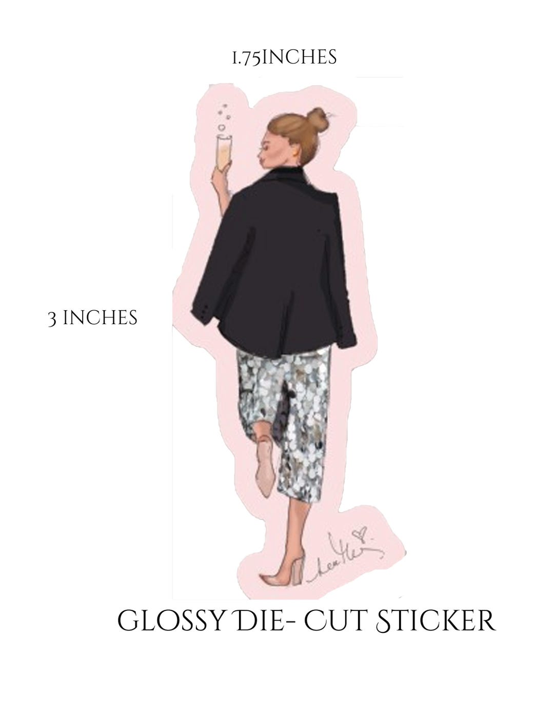 Stickers Pretty Girly Planner Stickers Party Girl Fashion Sticker ...