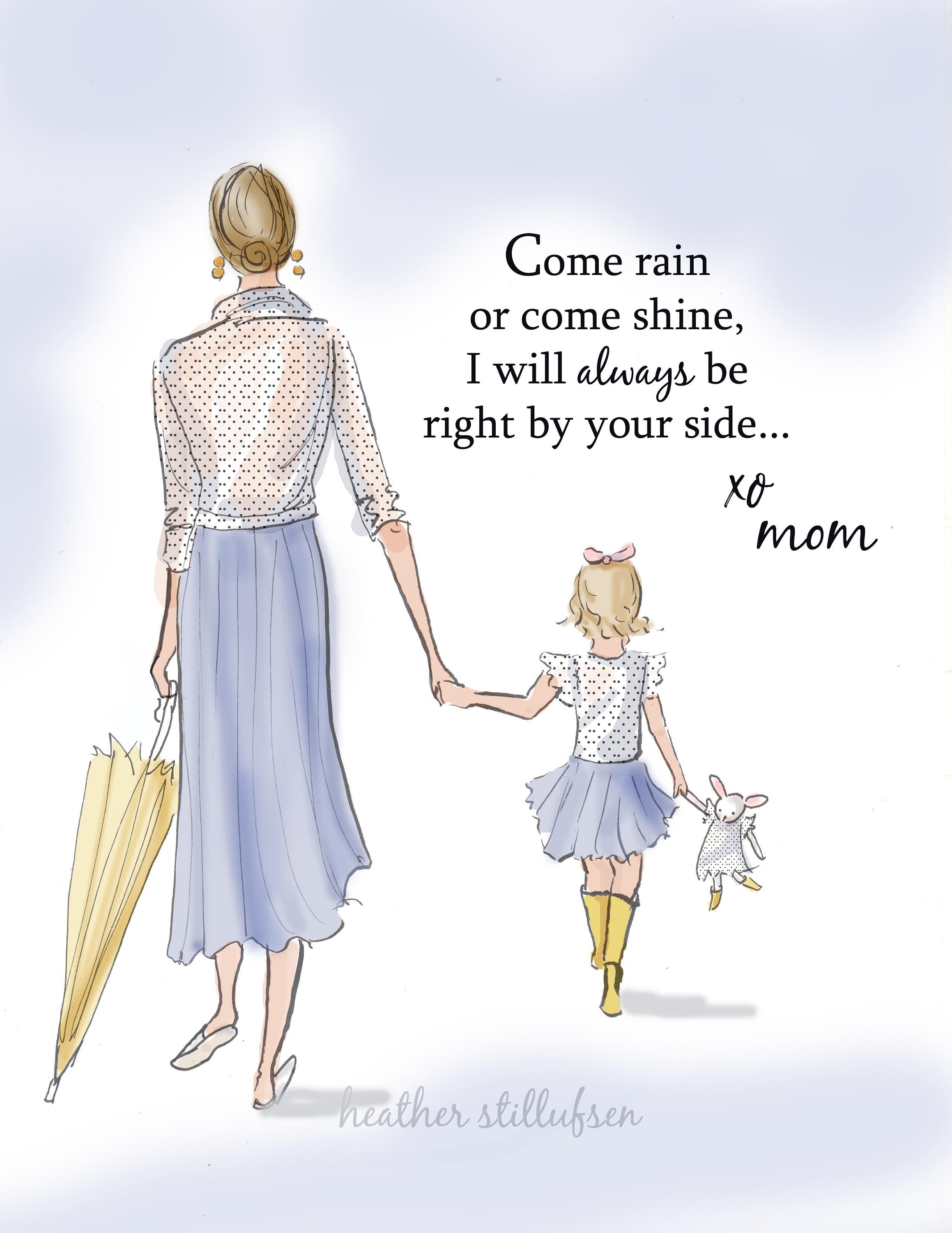 Notes From Mom - Mom and Daughter Art - Mother's Day Gifts - Art for ...