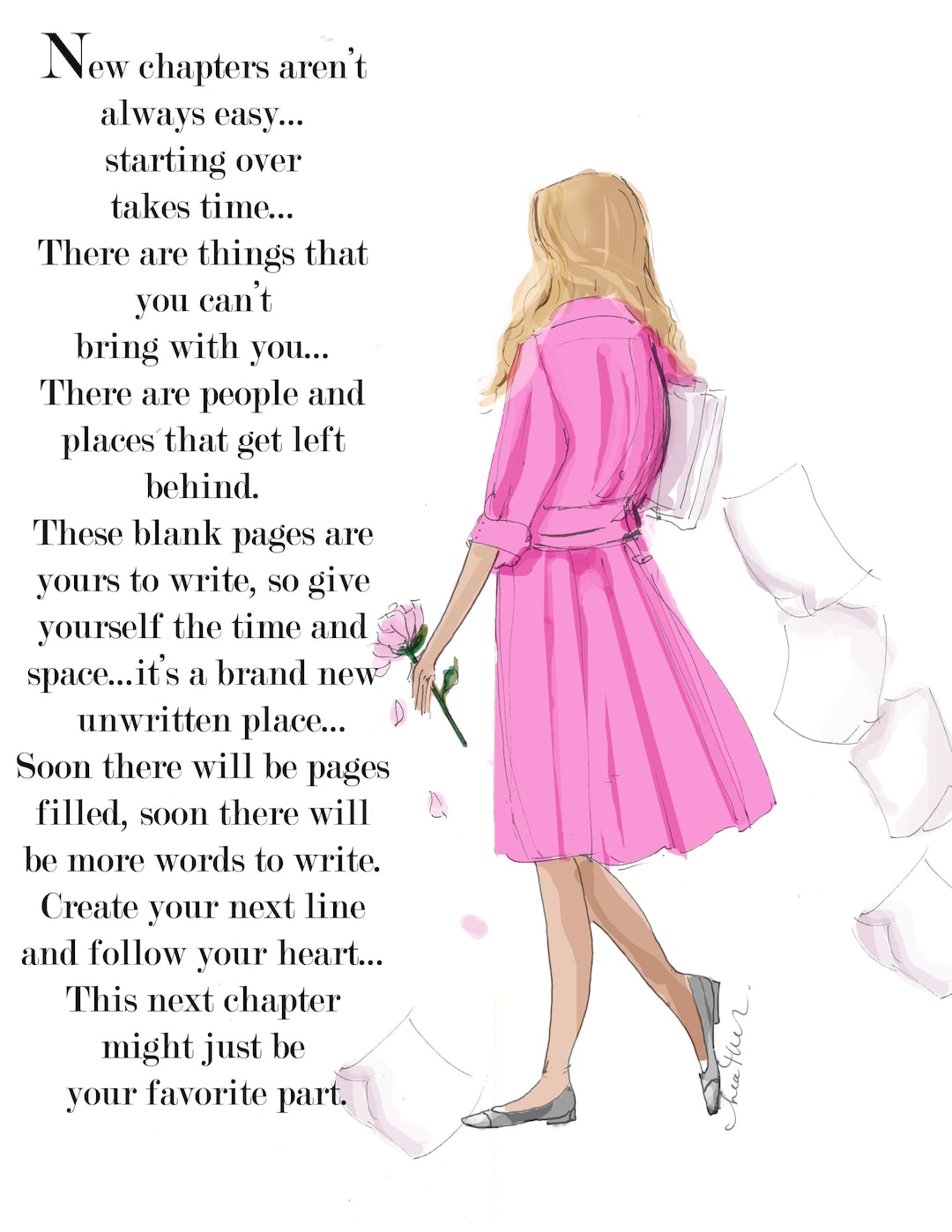 Art Print: {starting Over New Beginnings New Chapter Cards and Wall Art ...