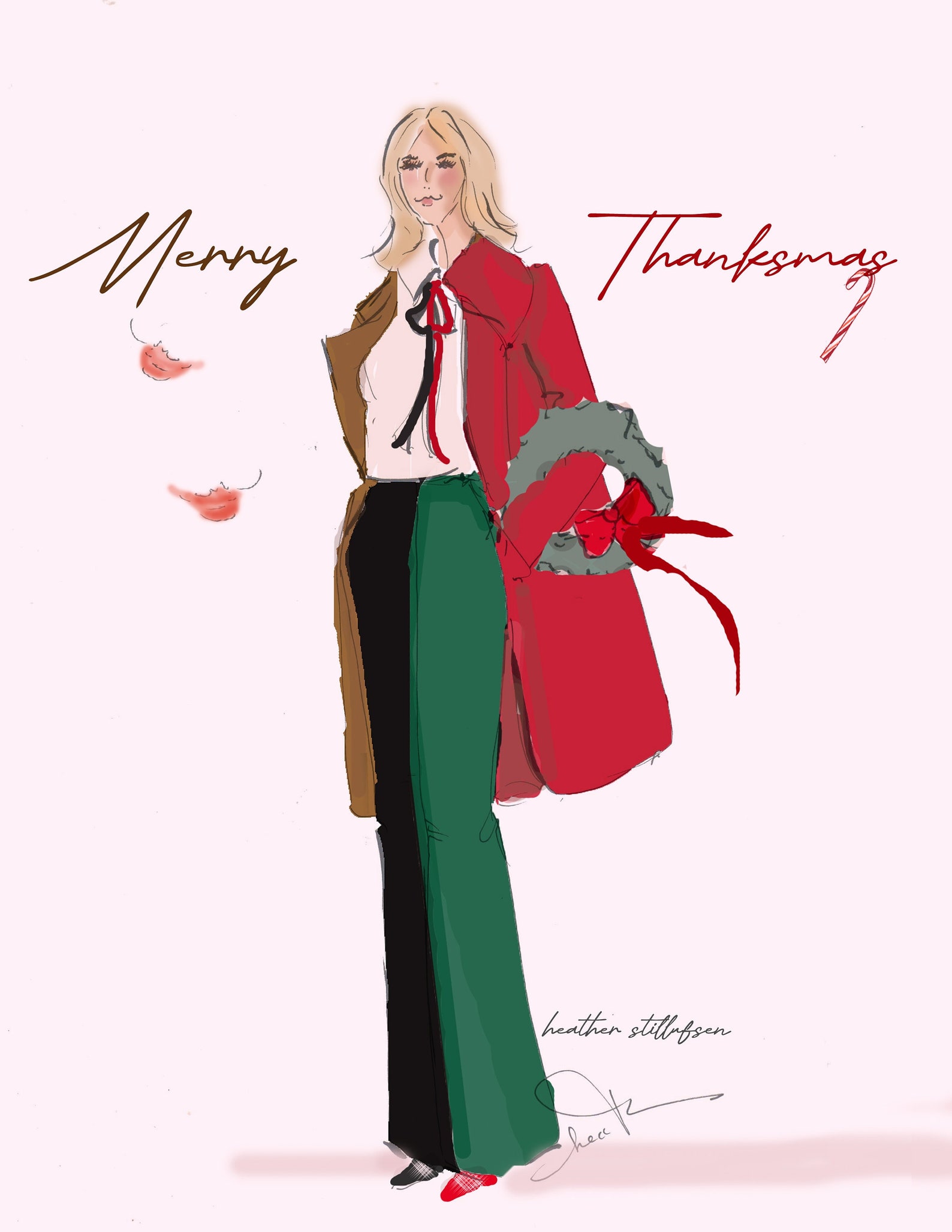 Merry Thanksmas Christmas Cards Merry Christmas - Etsy