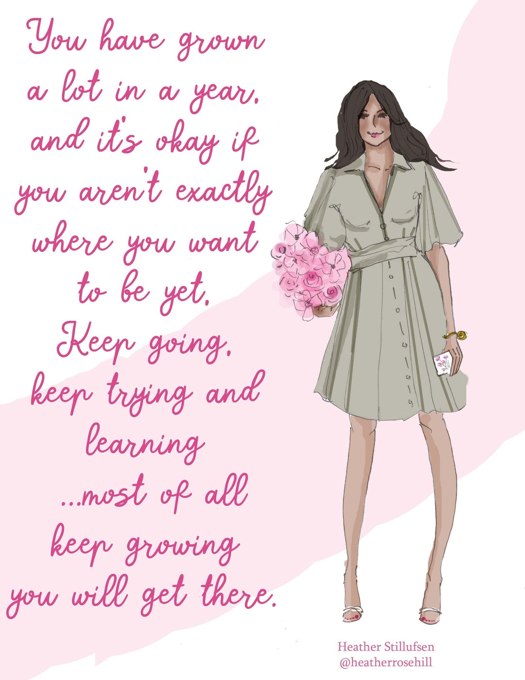 You Have Grown A Lot in A Year - Encouragement Cards and Motivational ...