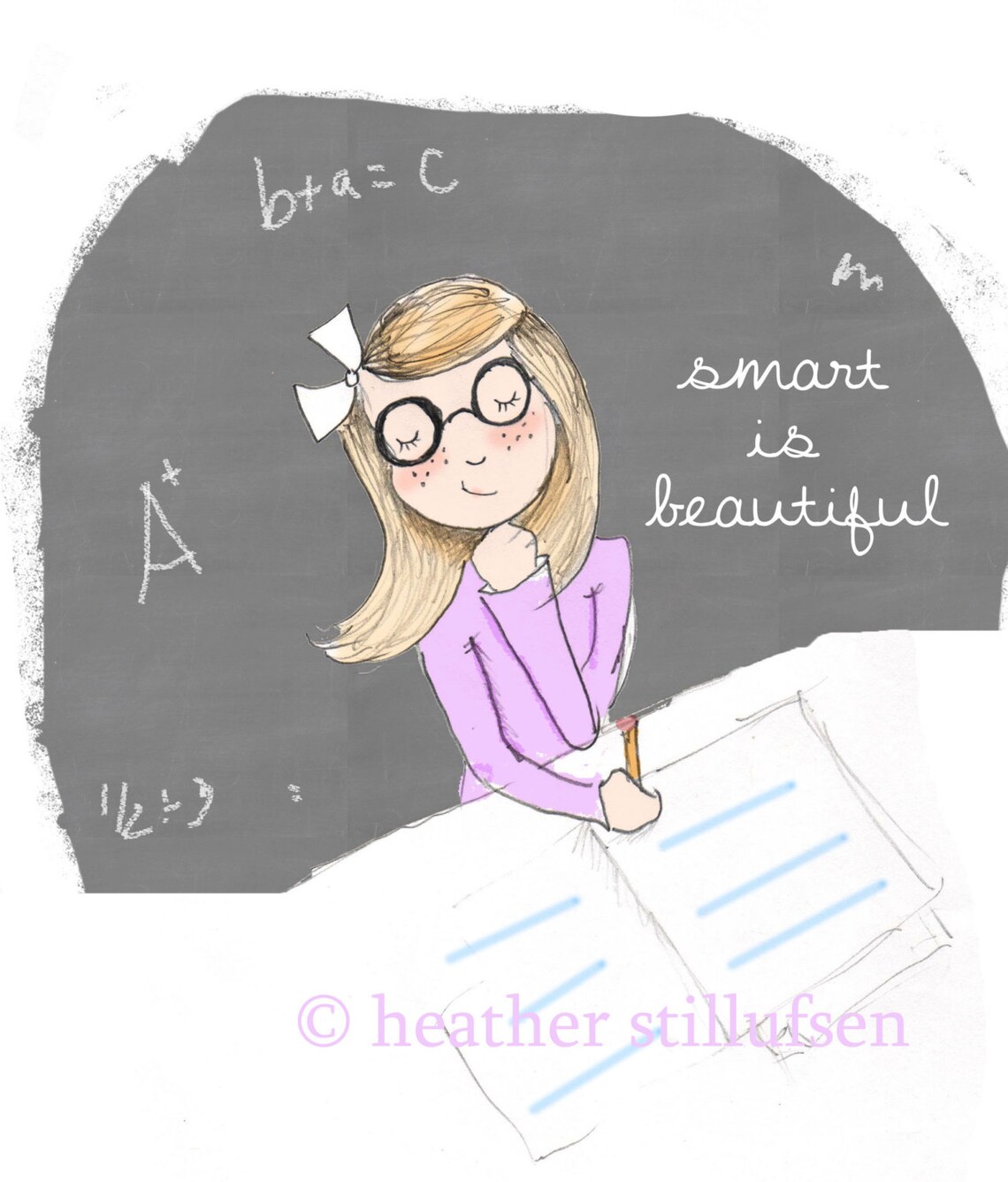 Kids Wall Art- Smart is Beautiful - Digital Art Print - Inspirational ...