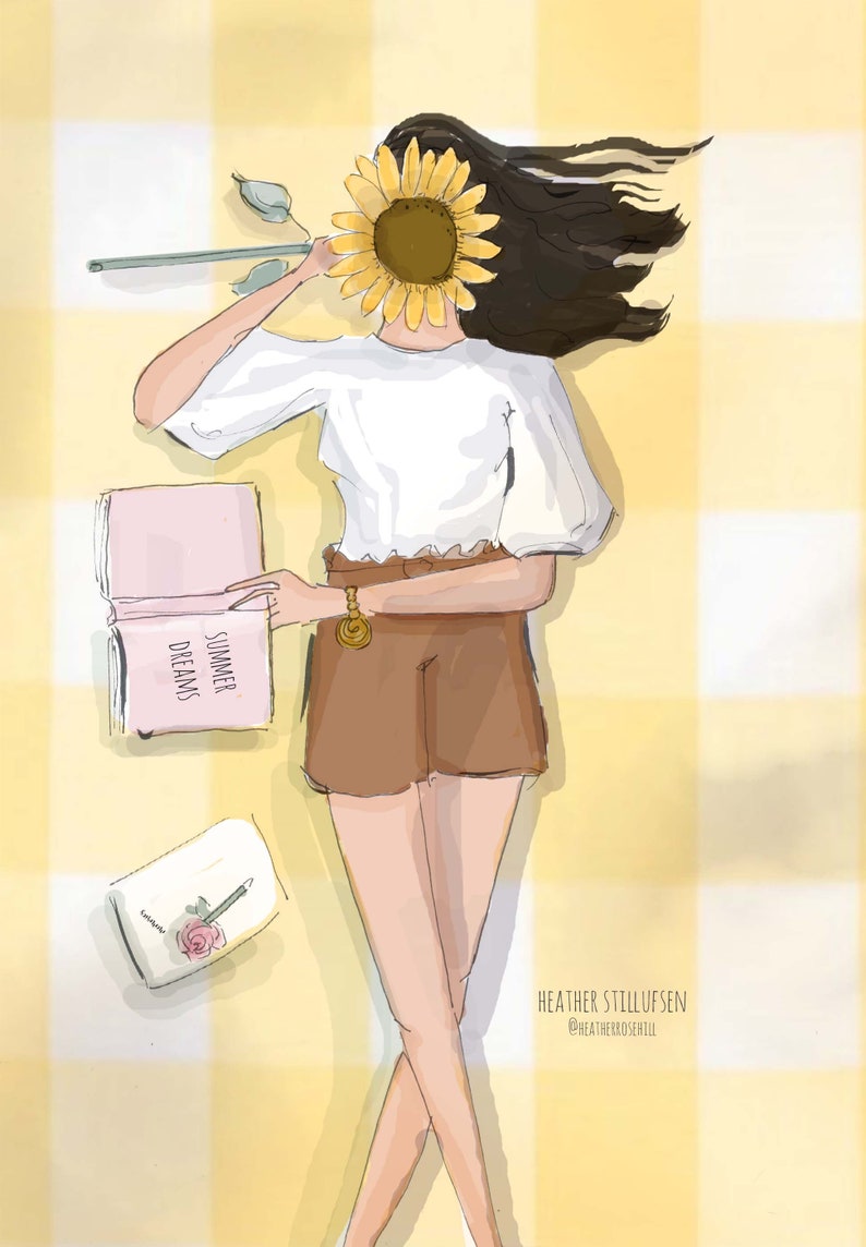 Sunflower Days- Heather Stillufsen Cards Heather Stillufsen Art - Etsy