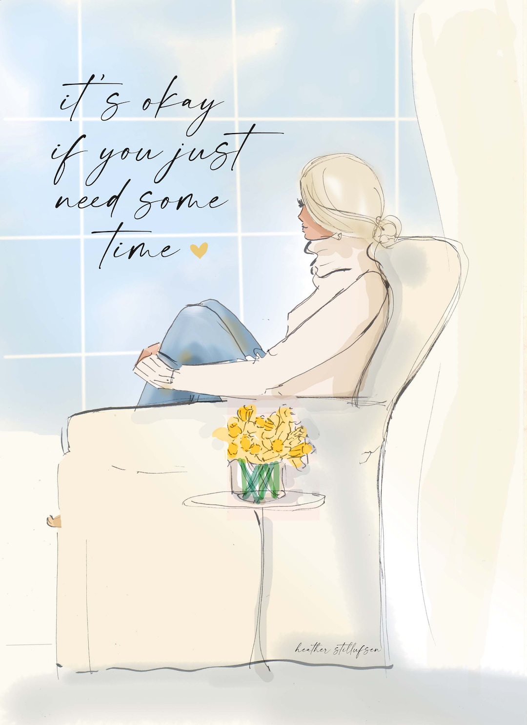 It's Ok If You Just Need Some Time - Heather Stillufsen Art Greeting ...