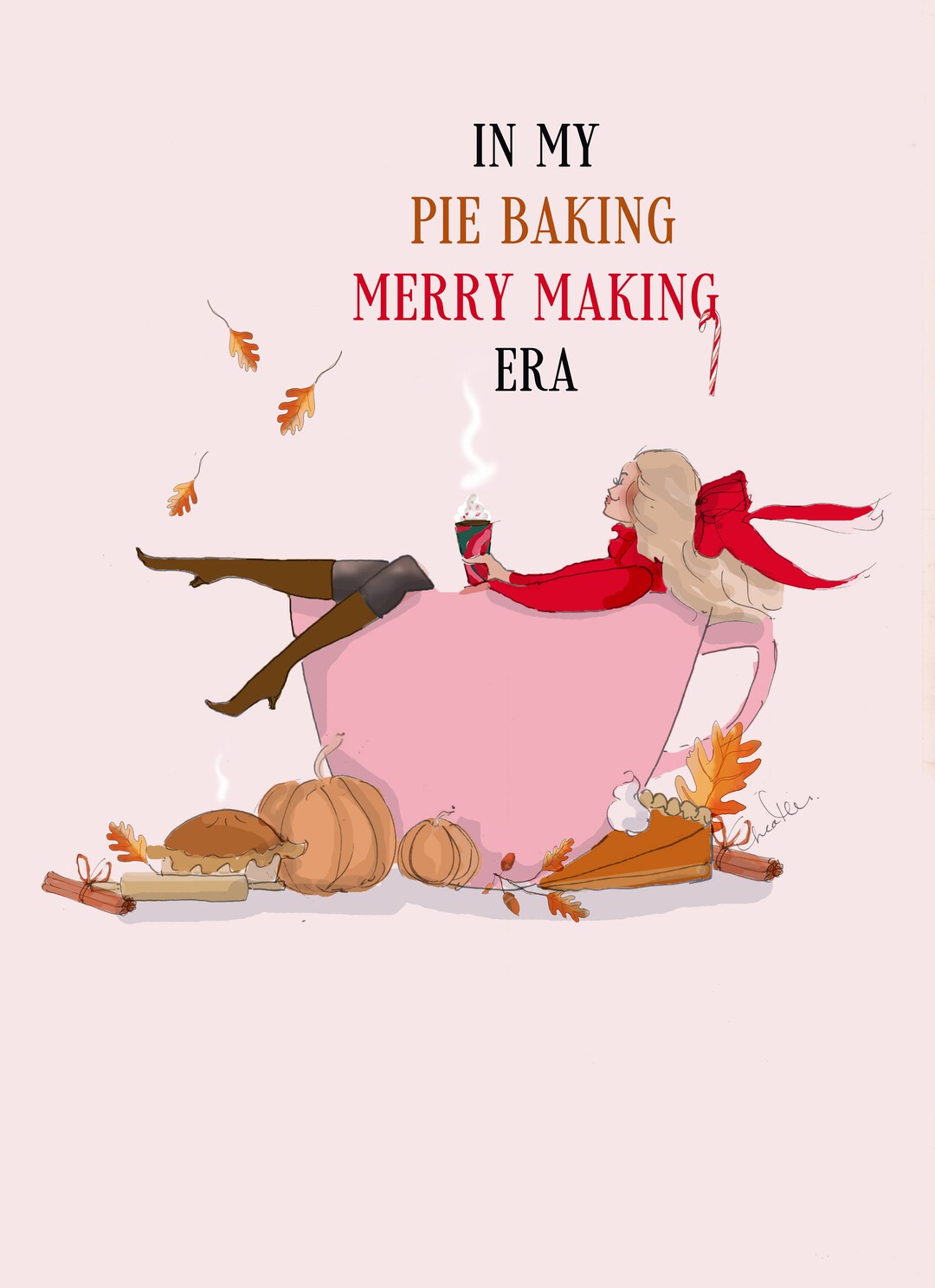 In My Pie Baking Merry Making Season - Christmas Cards - Holiday Cards ...