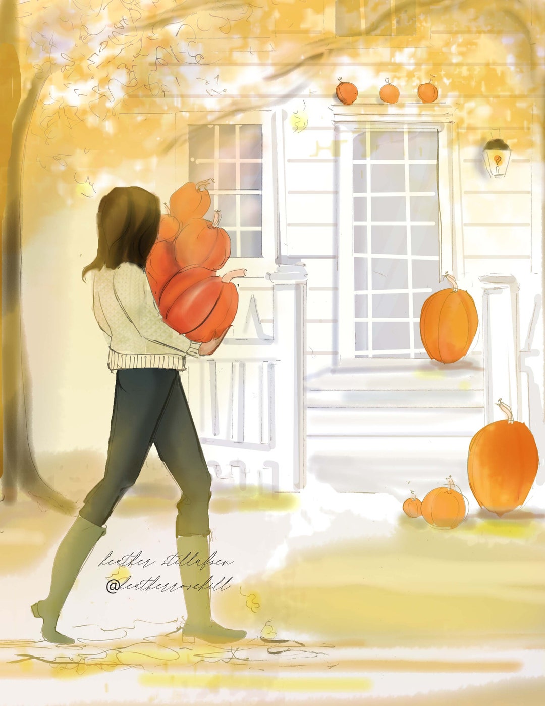 Fall is in the Air - Autumn Art - Heather Stillufsen Autumn Cards ...