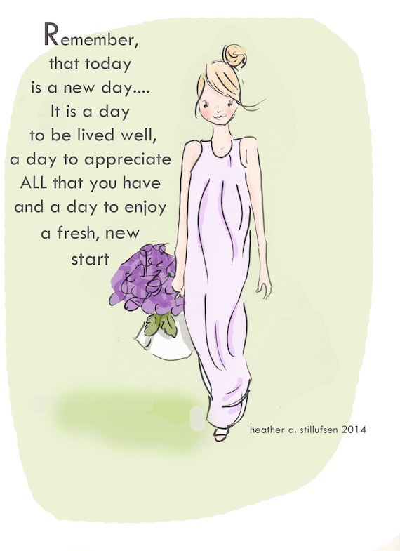 Remember That Today is A New Day Motivational Cards and - Etsy