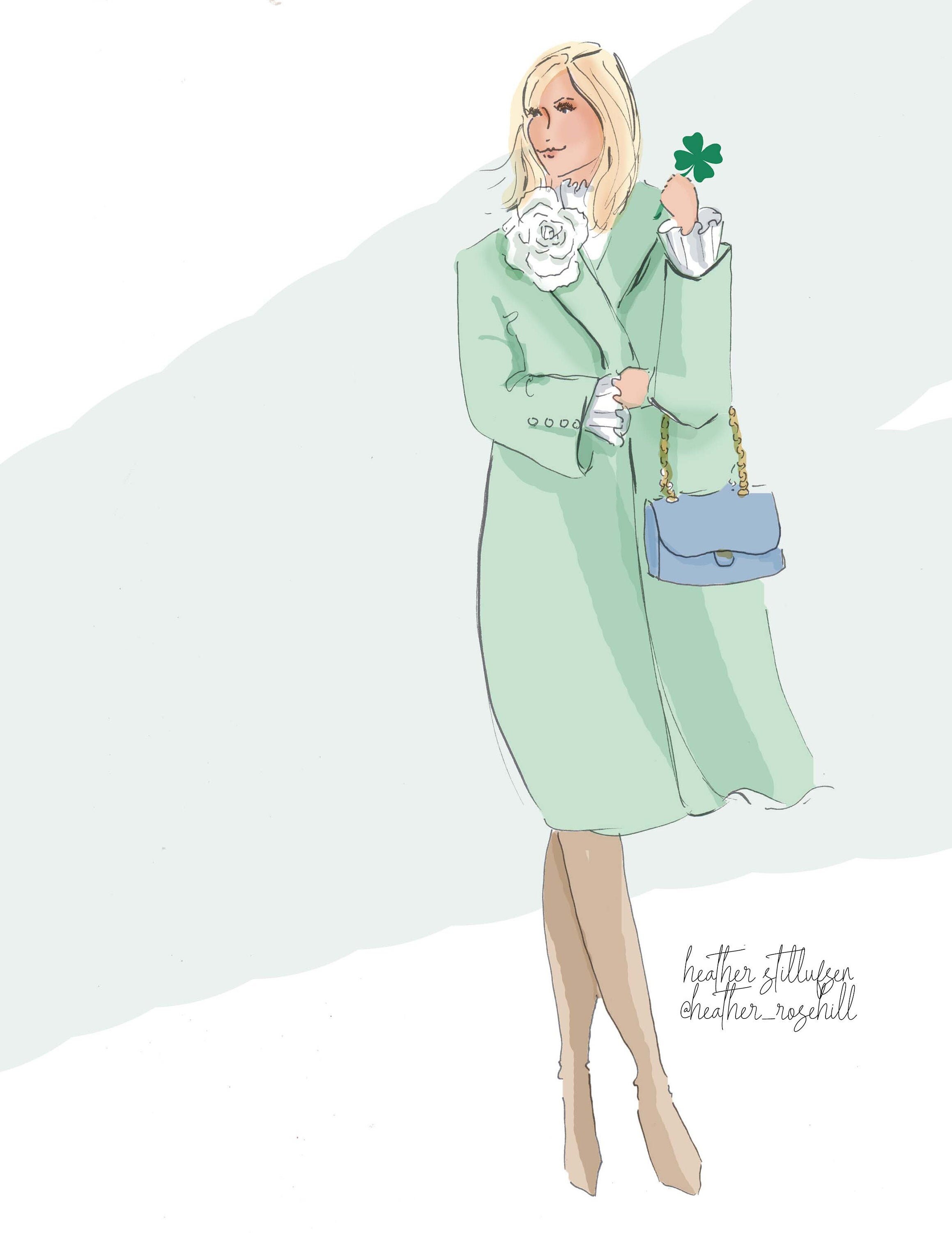 St. Patrick's Day Miss March St. Patricks Day Wall Art Print ...