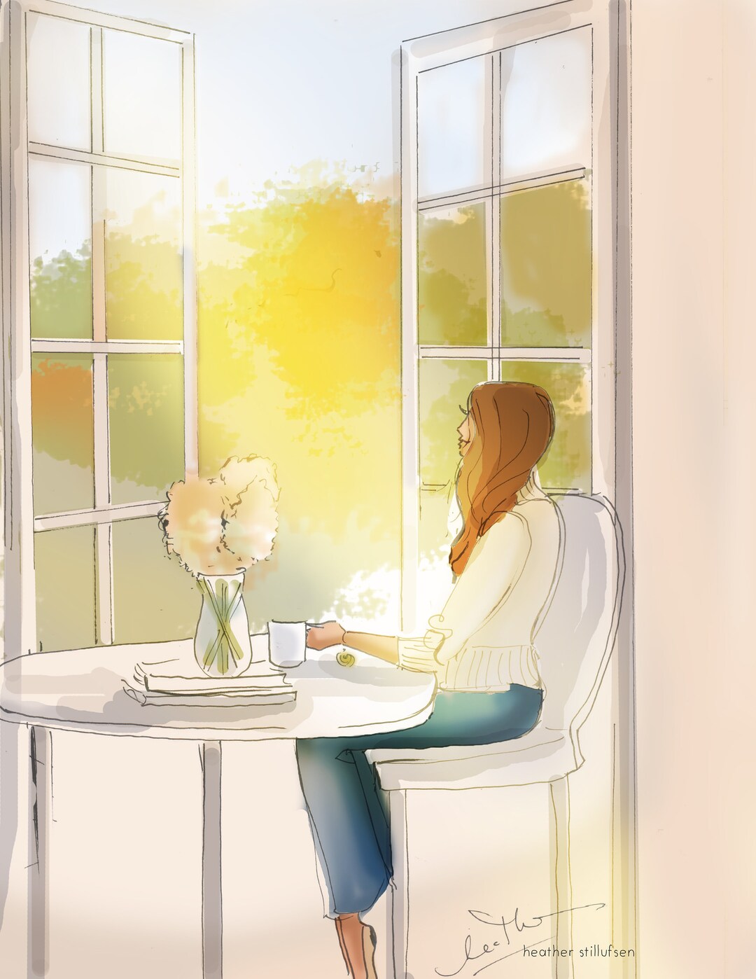 Fall Cards Changing Seasons Autumn Art Coffee Cards Heather Stillufsen ...