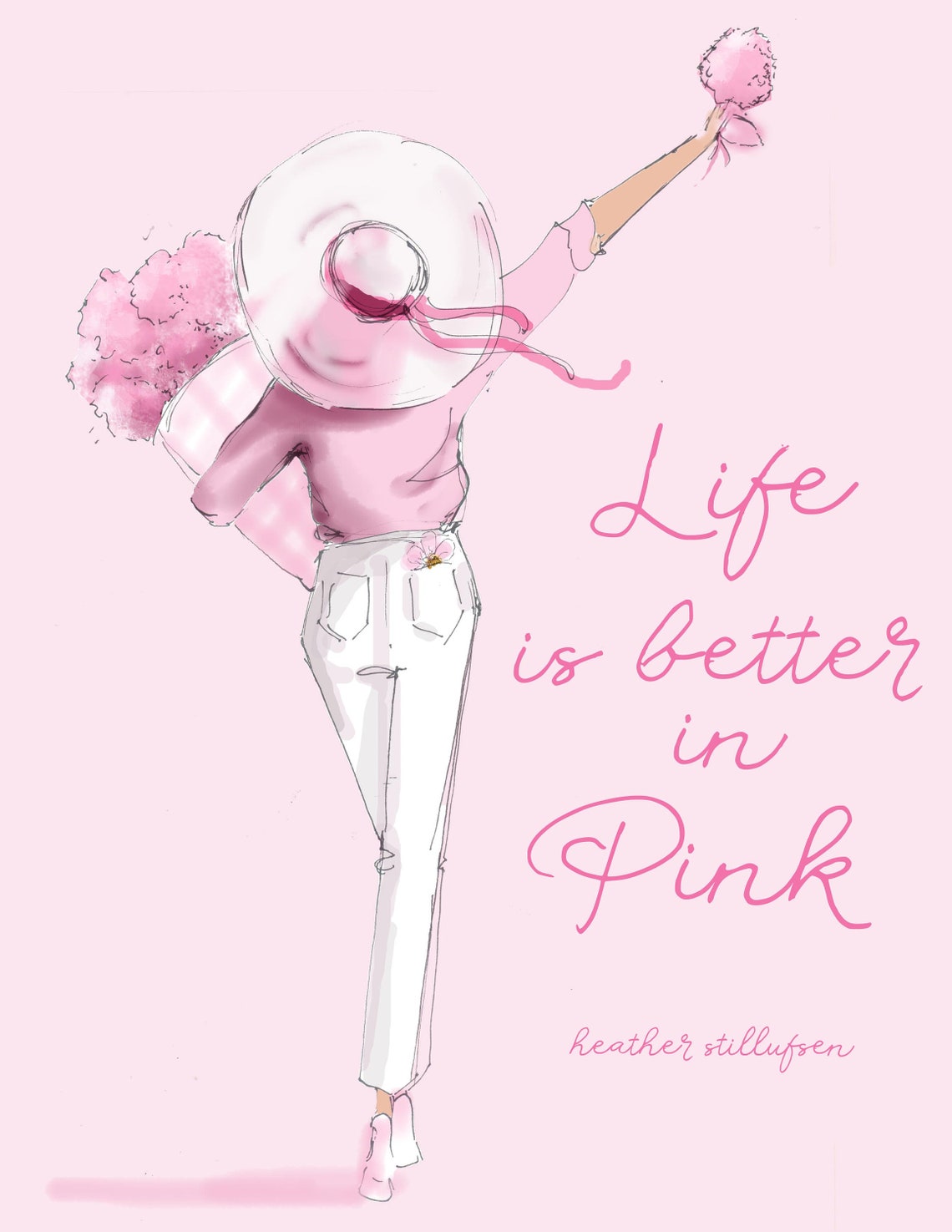 Life is Better in Pink - Fashion Illustration {heather Stillufsen ...