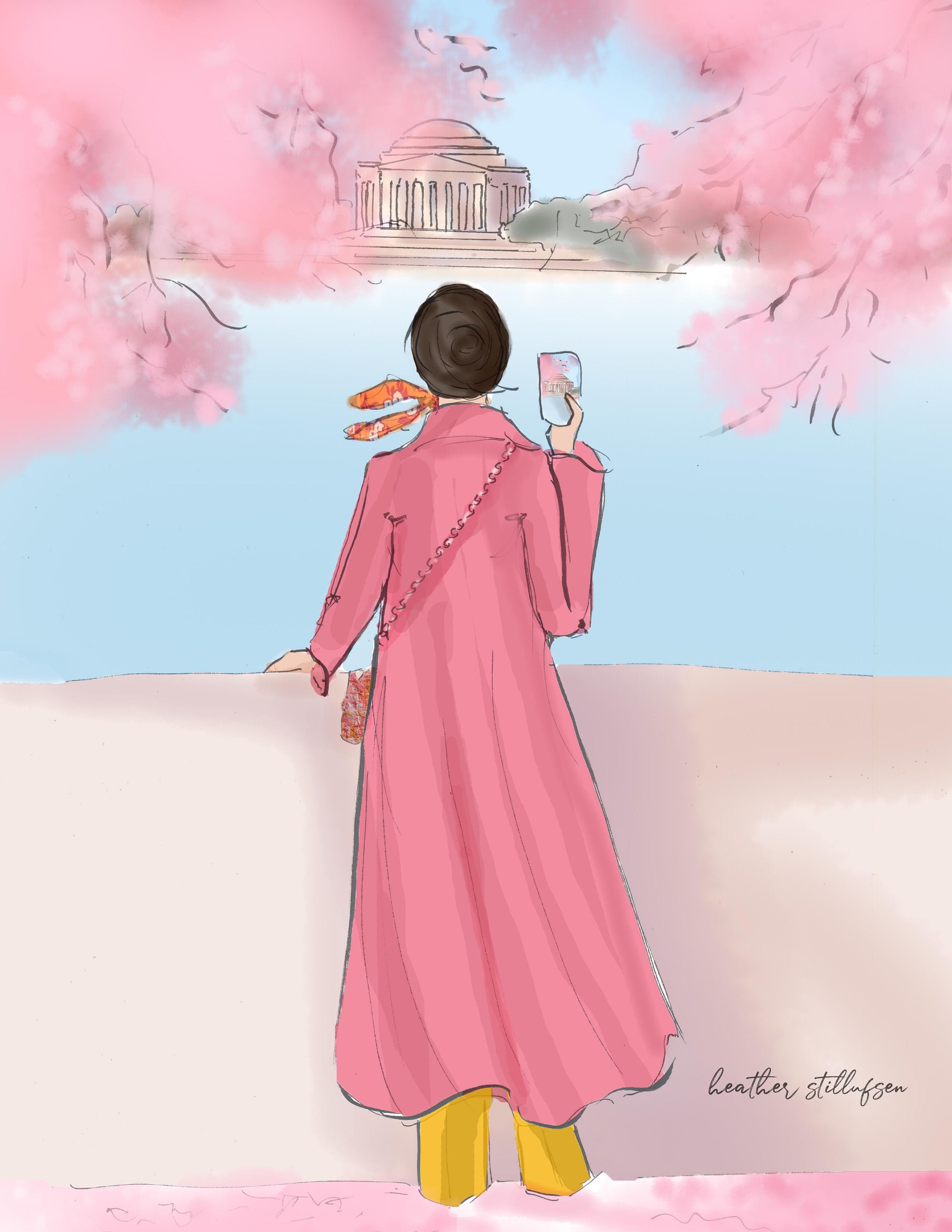 Wall Art for Women Hello Weekend Weekend at the Cherry Blossom Festival ...