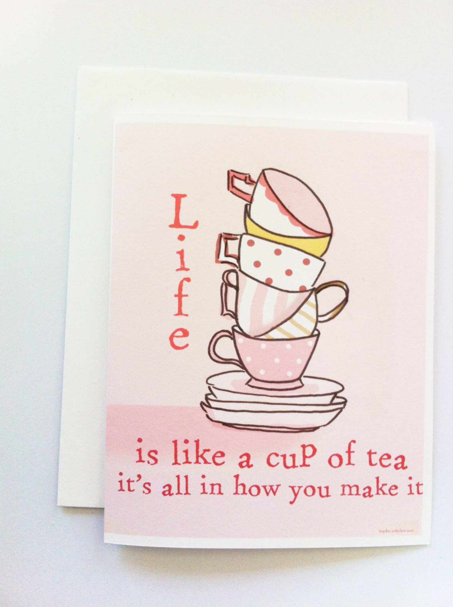 Tea Cup - Cards for Tea Lovers - Tea Cards - Inspirational Card - Cards ...