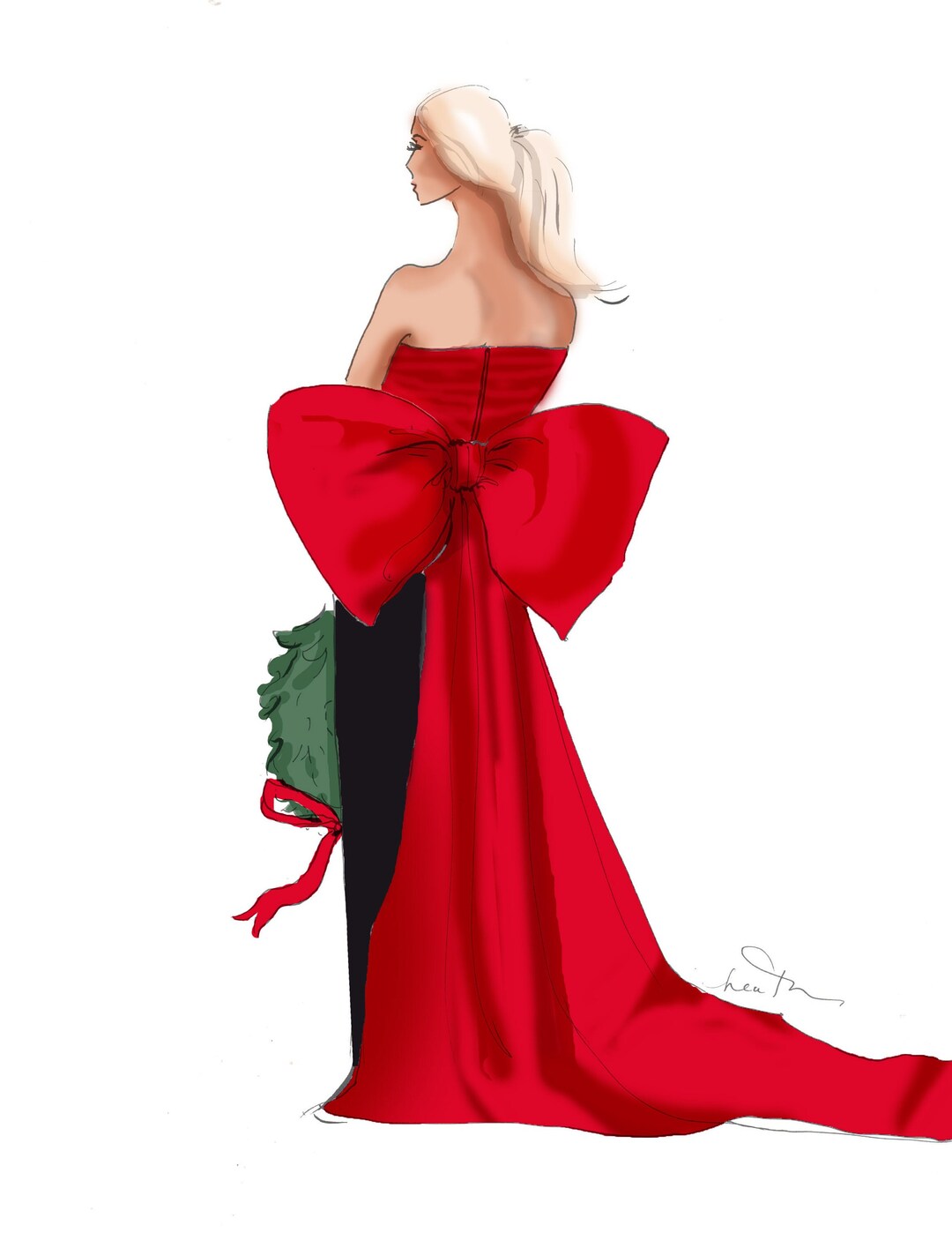 December Red Bows and Mistletoe - Christmas Cards - Holiday Cards and ...