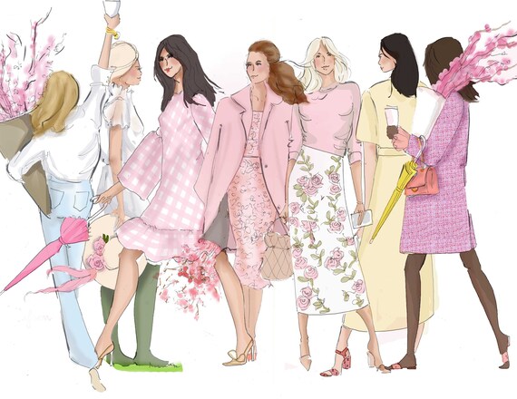 Spring Fashion Illustration