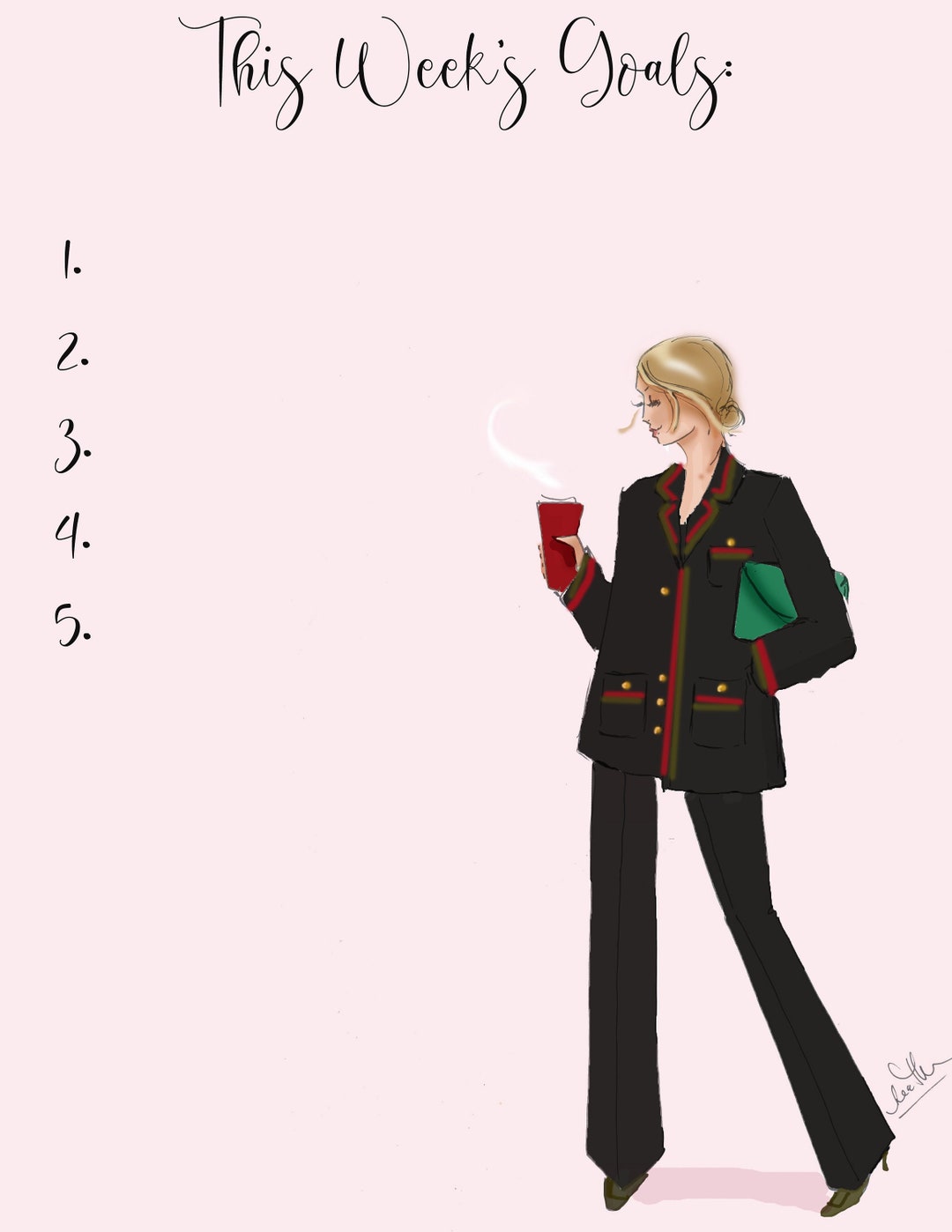 Weekly Goals List - Printable - Heather Stillufsen - Printables Goals ...