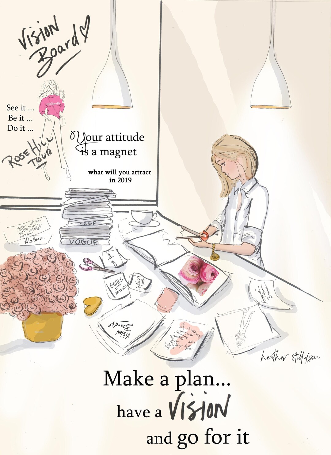 Vision Board Art - Art for Vision Board - Heather Stillufsen - Etsy