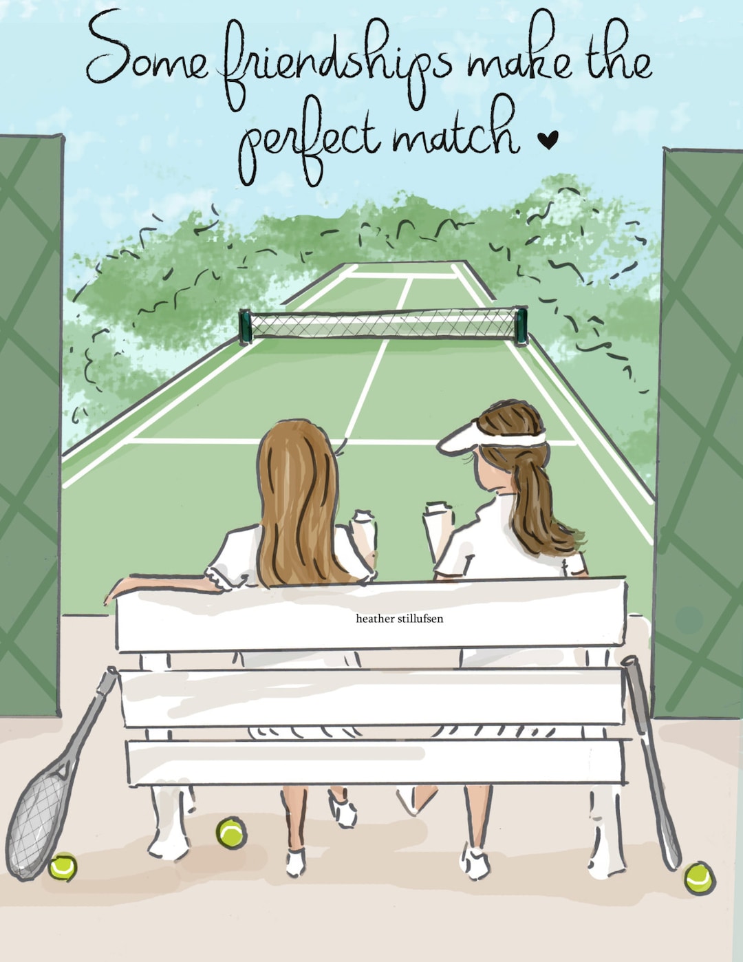 Tennis Partner Cards. Cards for Friends. Some Friendships Make the ...
