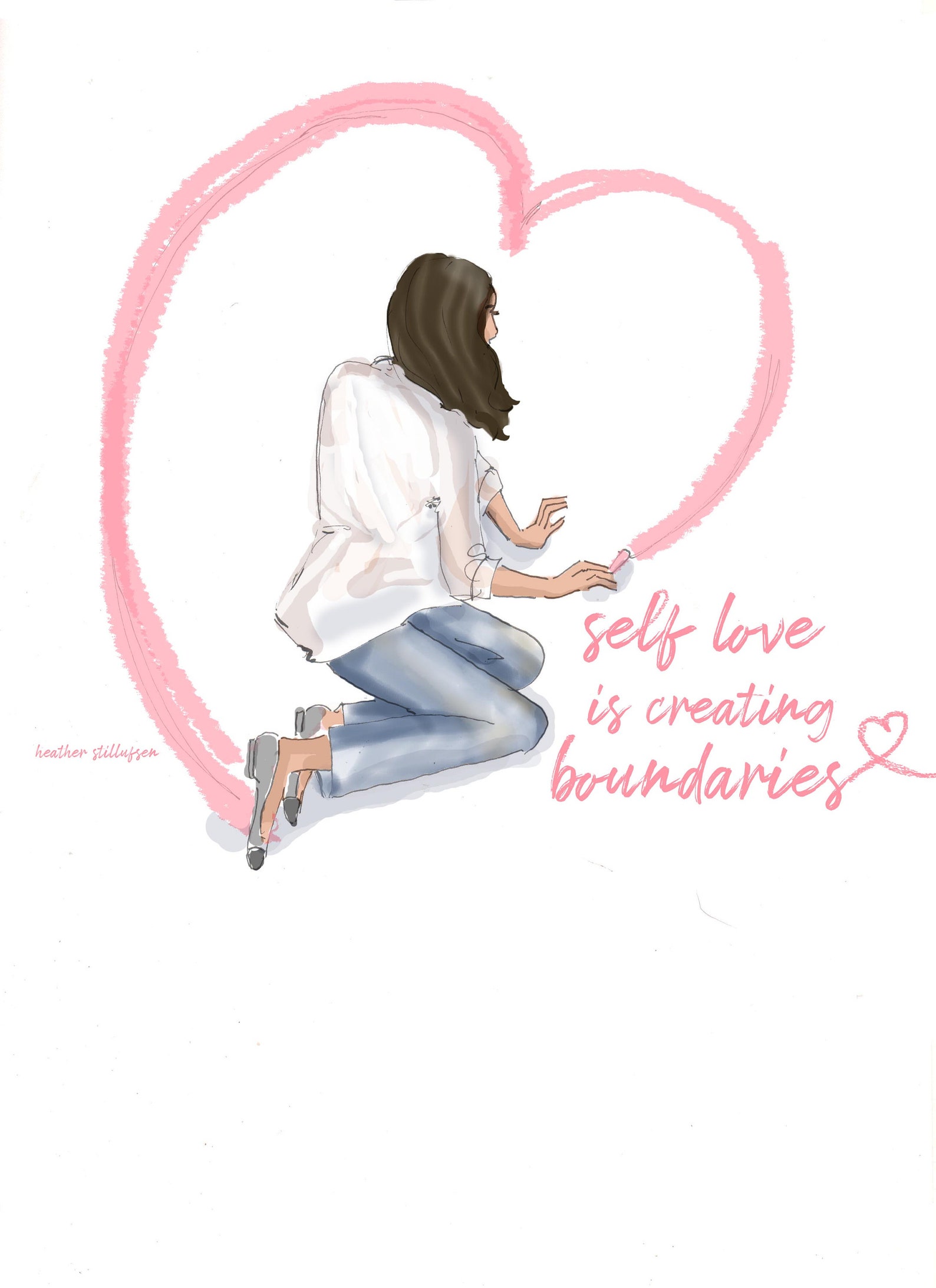 Self Love is About Creating Boundaries - Cards by Heather Stillufsen ...