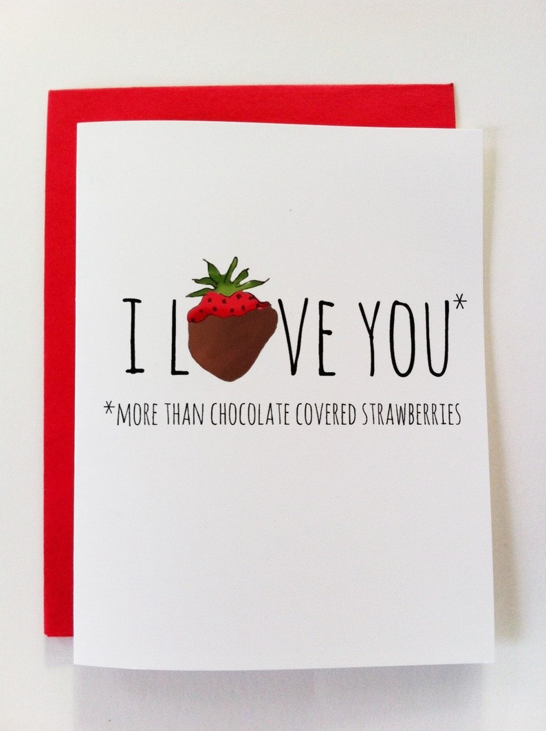 Funny Valentine Card. Valentine's Day Card. Chocolate | Etsy