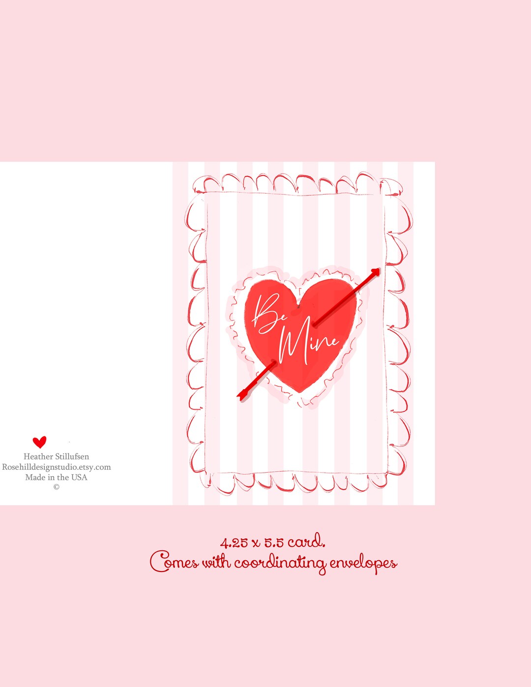 Cute Be Mine Pink Valentine Cards Valentine's Day Cards girly Fashion ...