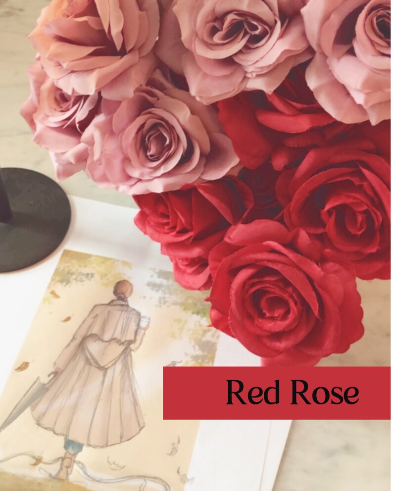 Rose Pen Pretty Desk Pens Floral Pens Flower Pens - Etsy