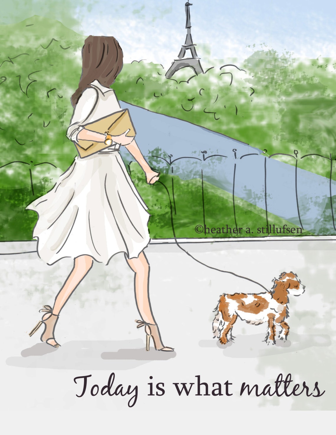 Wall Art for Women Weekend in Paris Wall Art Print Today - Etsy