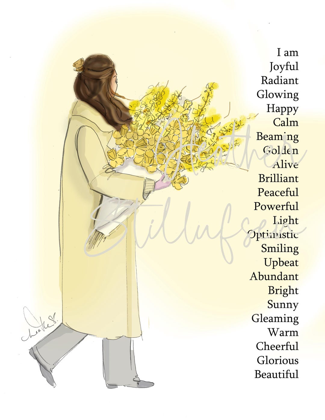 I Am Affirmation Printable 2025 Self Love Worksheet Girly Empowering ...