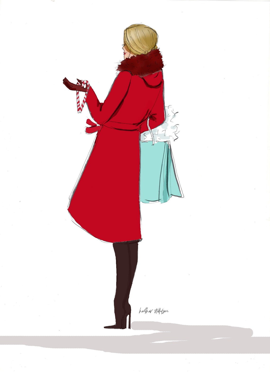 December Candy Canes Christmas Cards Holiday Cards and - Etsy