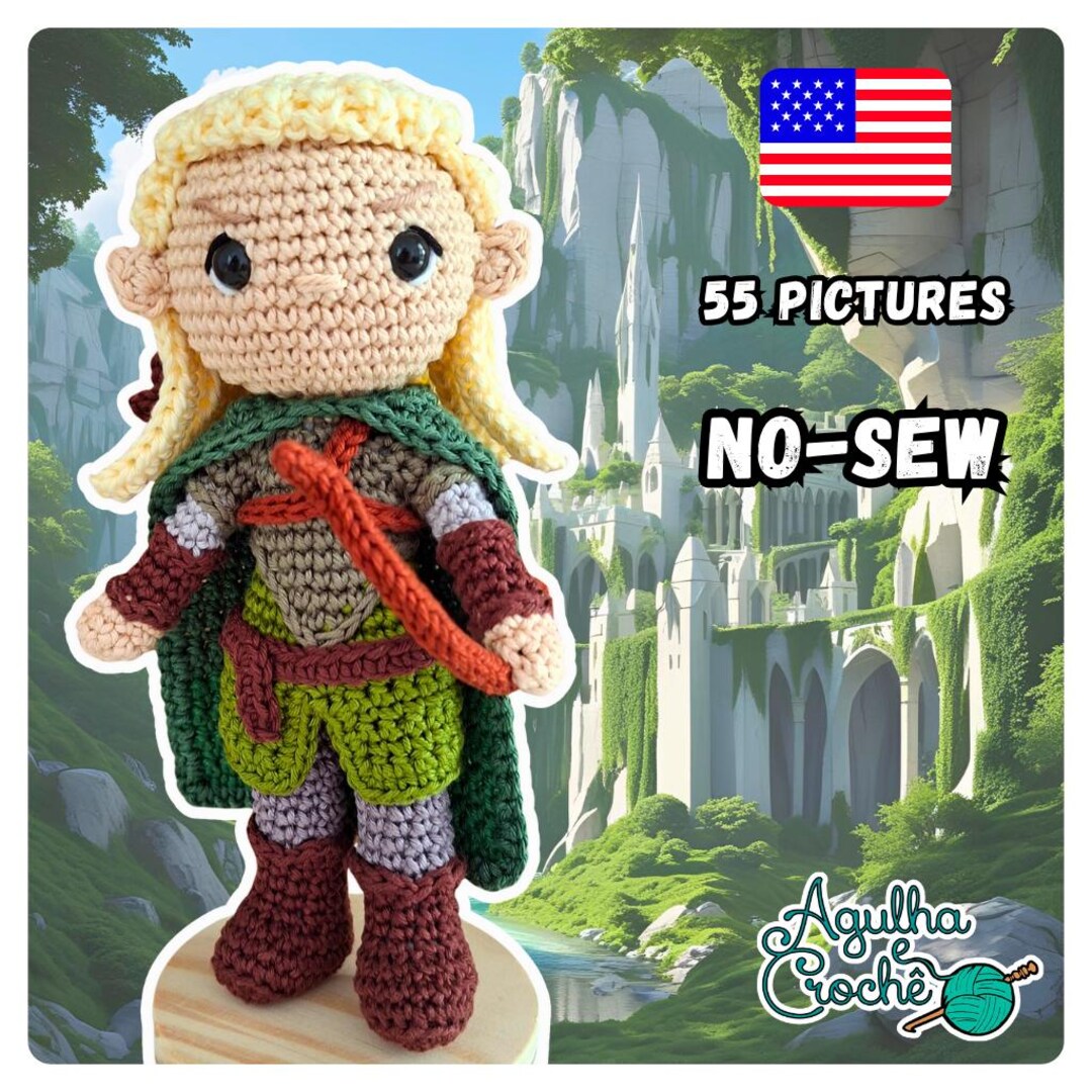 Bloom, the Green Elf No-sew Crochet / Amigurumi Pattern - Etsy