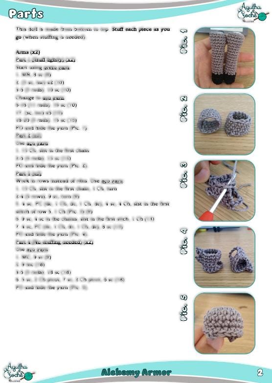 Alchemy Armor No-sew Crochet / Amigurumi Pattern - Etsy