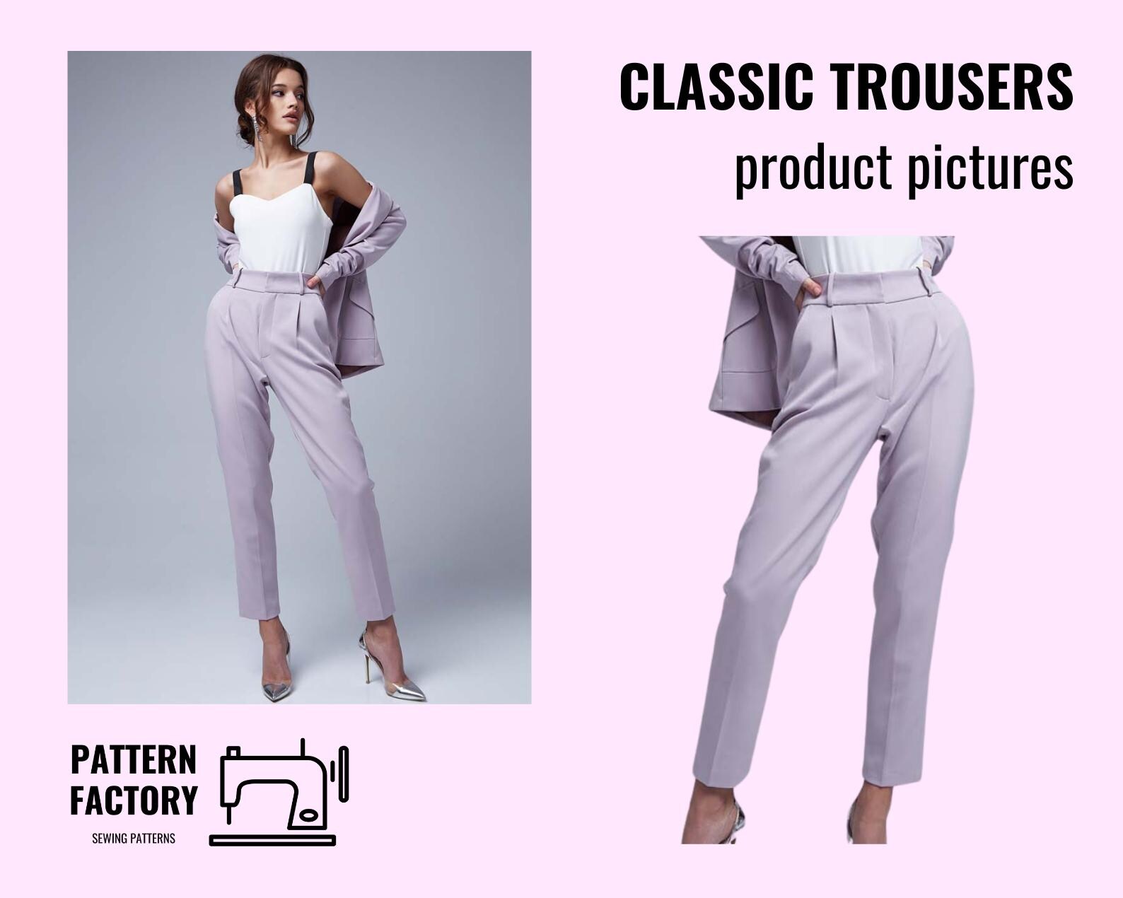 Classic Trousers Sewing Pattern PDF | Women's Pants Pattern | Classic ...
