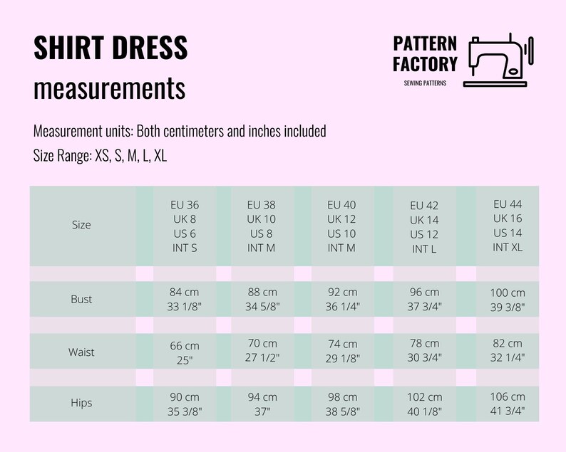 Shirt Dress Sewing Pattern PDF | Women's Dress Pattern | Intermediate ...