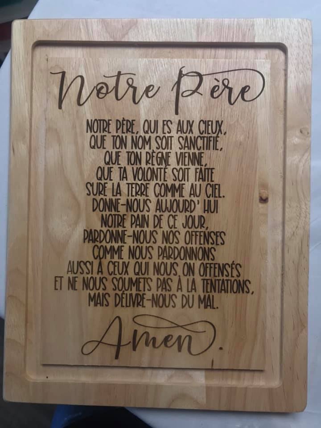 Notre Pere, Our Father in French Digital Download, PNG, JPEG - Etsy