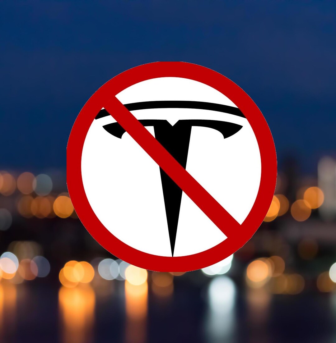 No Tesla's, Anti Elon/tesla Bumper Sticker. Bumper Sticker, Mirror ...