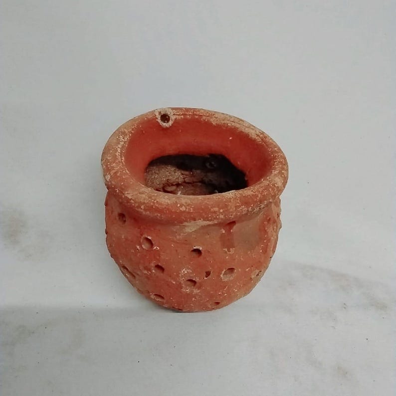 Ikoko Ajere/perforated Clay Pot/african Clay Pot - Etsy