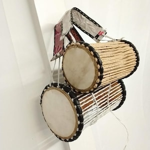 Authentic African Talking Drum With Sticks/ilu Gangan/ilu Omele - Etsy