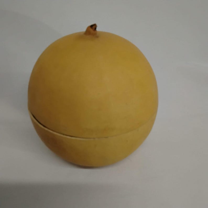 African Dried Calabash With Cover/igba/ugba - Etsy