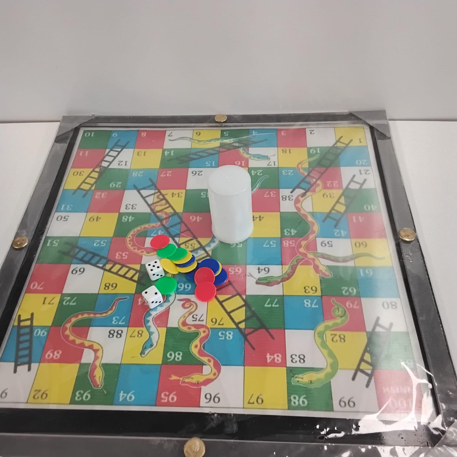 12in by 12in African Ludo Board Game With Seeds and 2 Dices/ 12in by ...